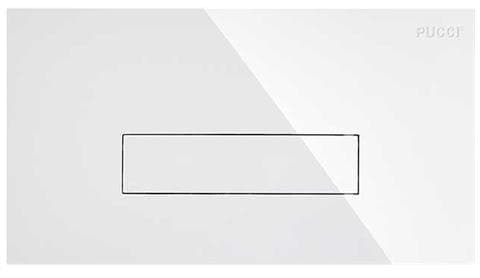 Placca scarico ricambio per cassetta SARA bianca - PUCCI